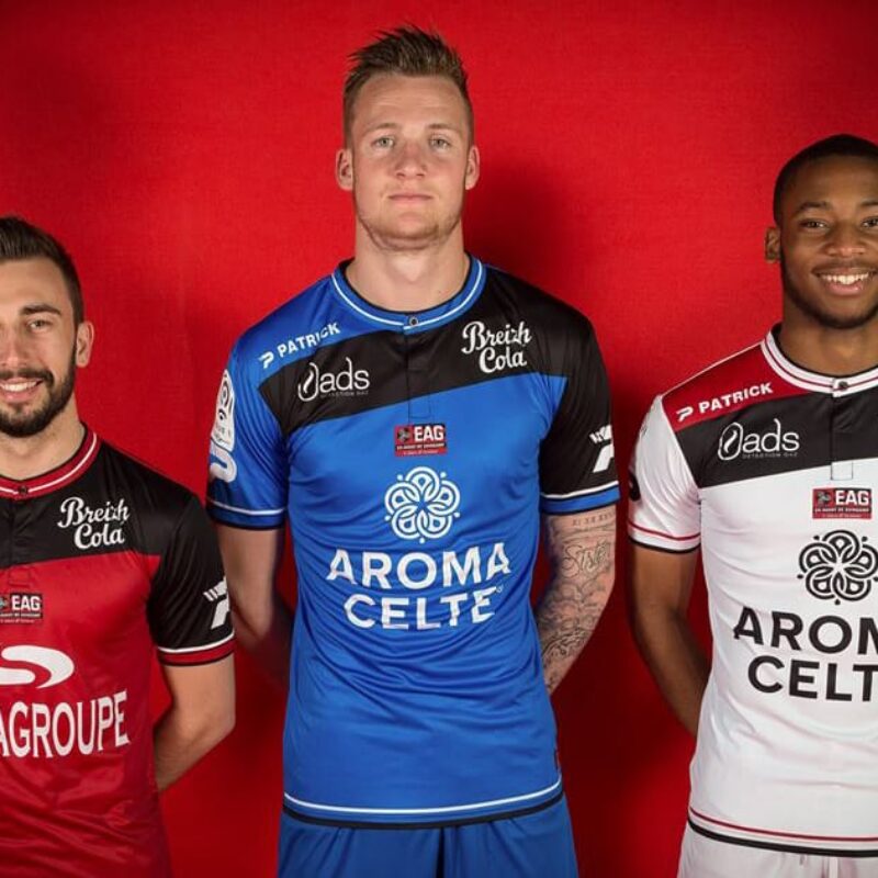 Les nouveaux maillots de l'En Avant de Guingamp par Patrick