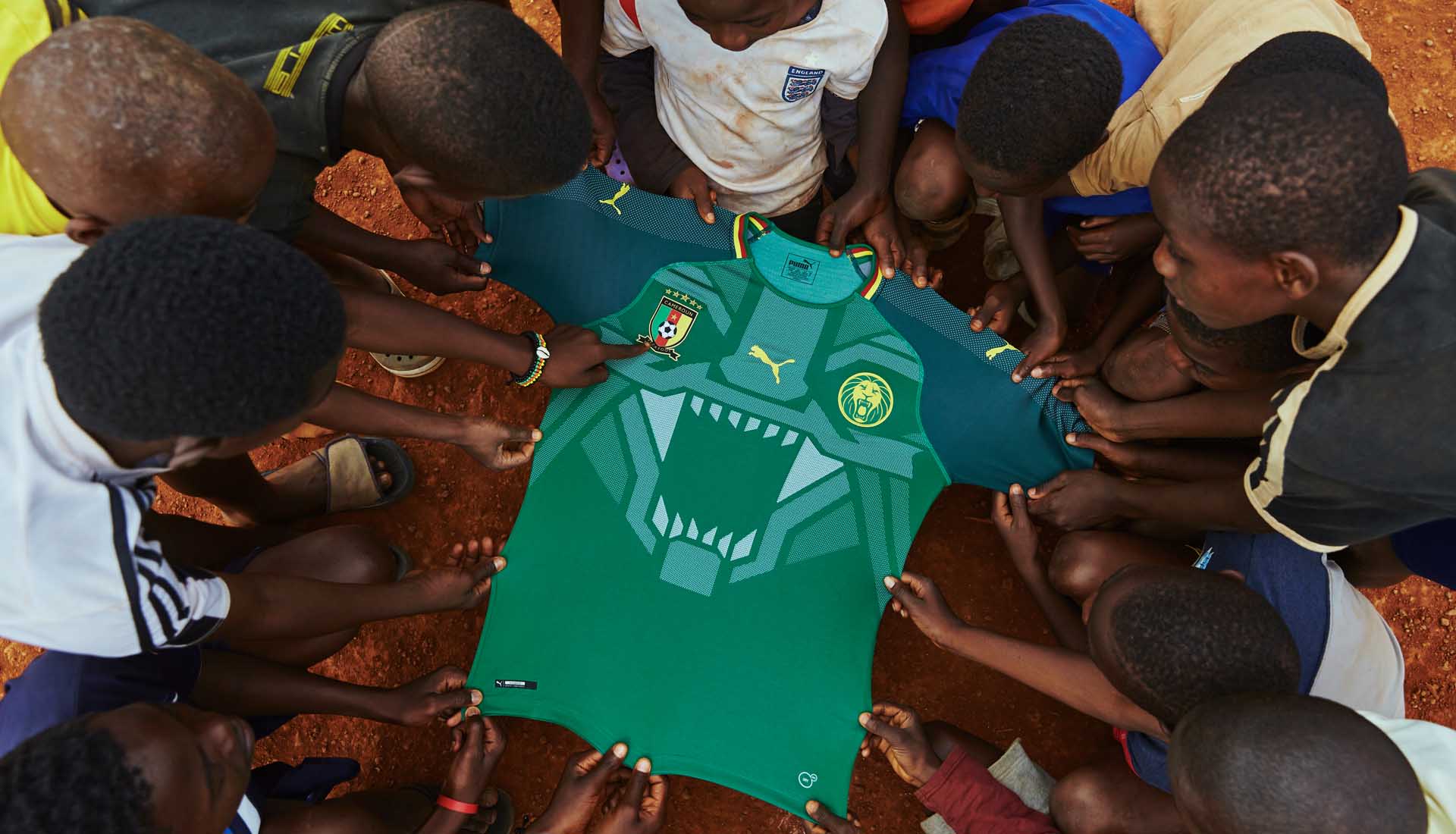 Les nouveaux maillots du Cameroun par Puma