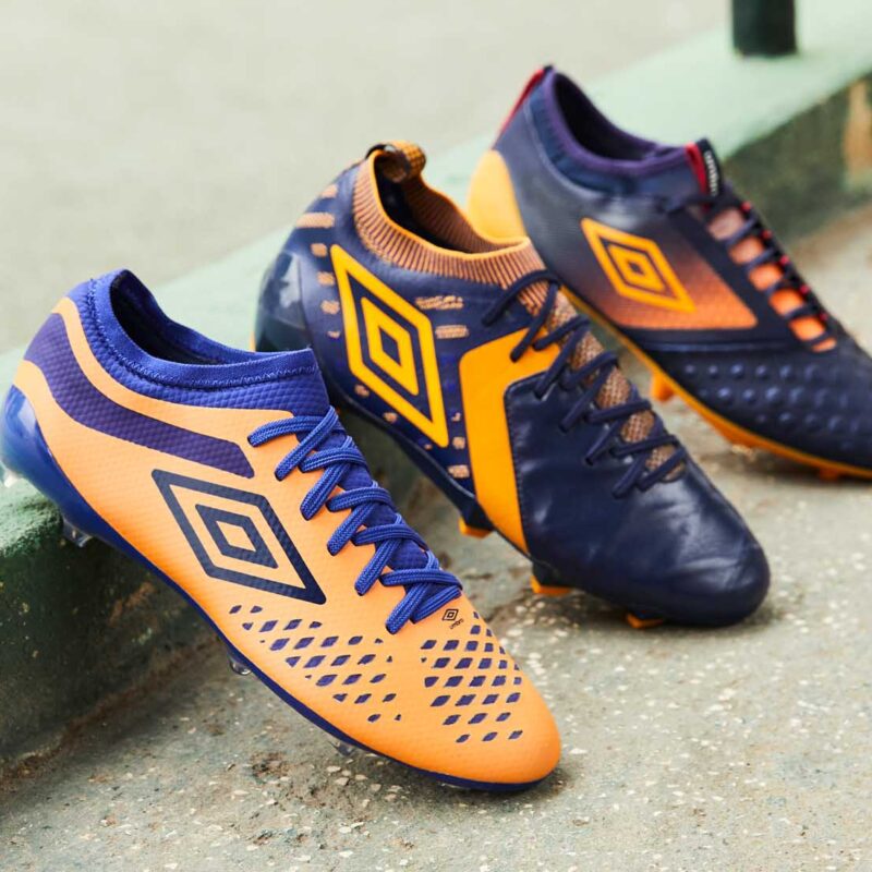 Umbro dévoile un nouveau coloris orange et violet pour sa gamme football