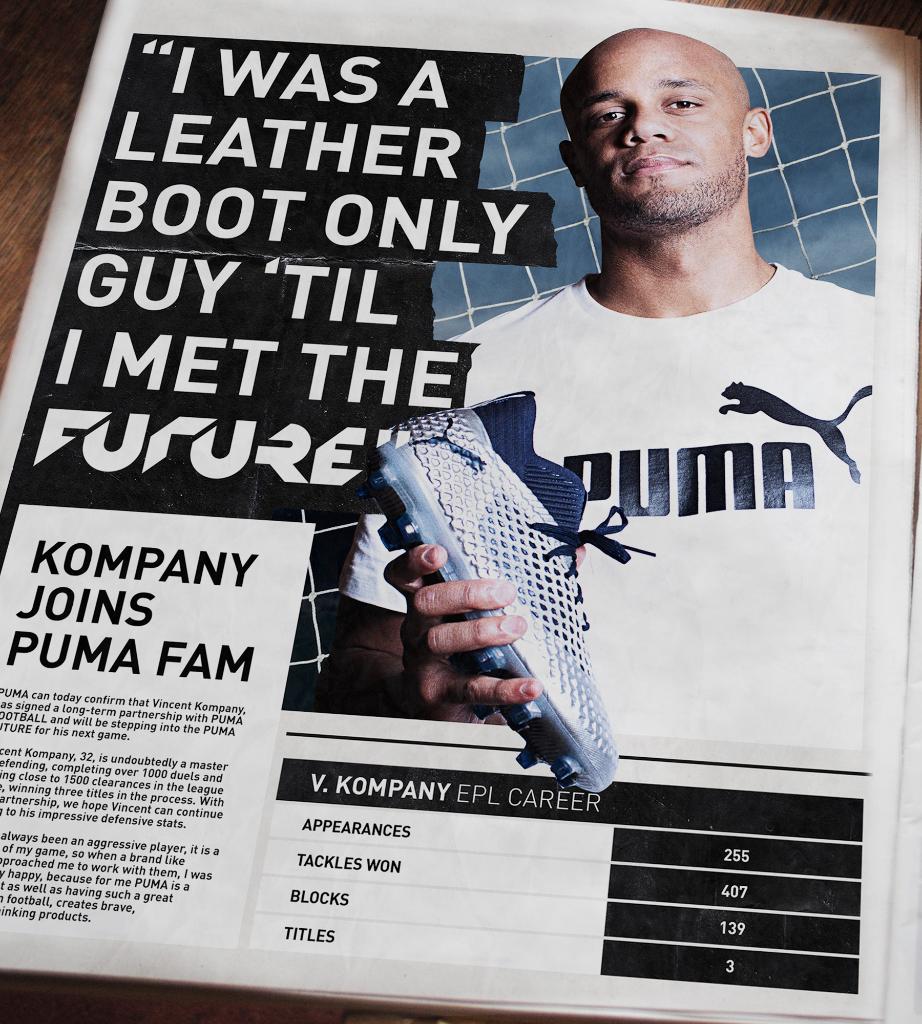 #BootsMercato : Vincent Kompany officiellement chez Puma