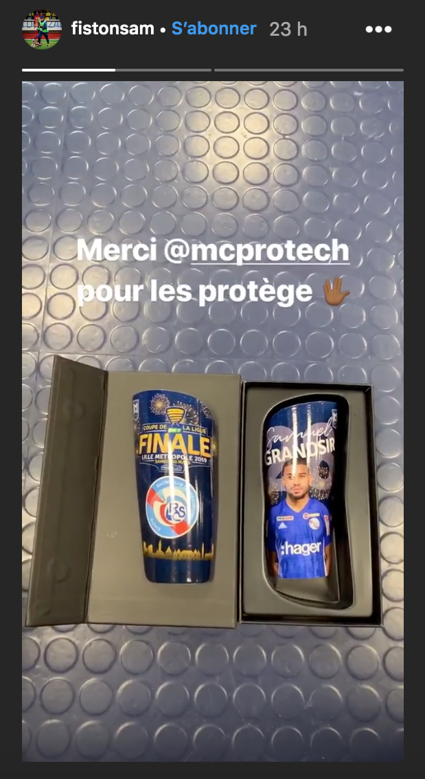 MC Protech personnalise des protège-tibias pour la finale de la Coupe de Ligue