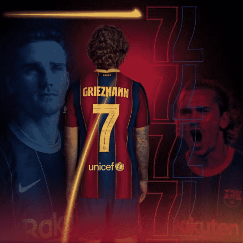 Antoine Griezmann récupère le numéro 7 au Barça ! - footpack.