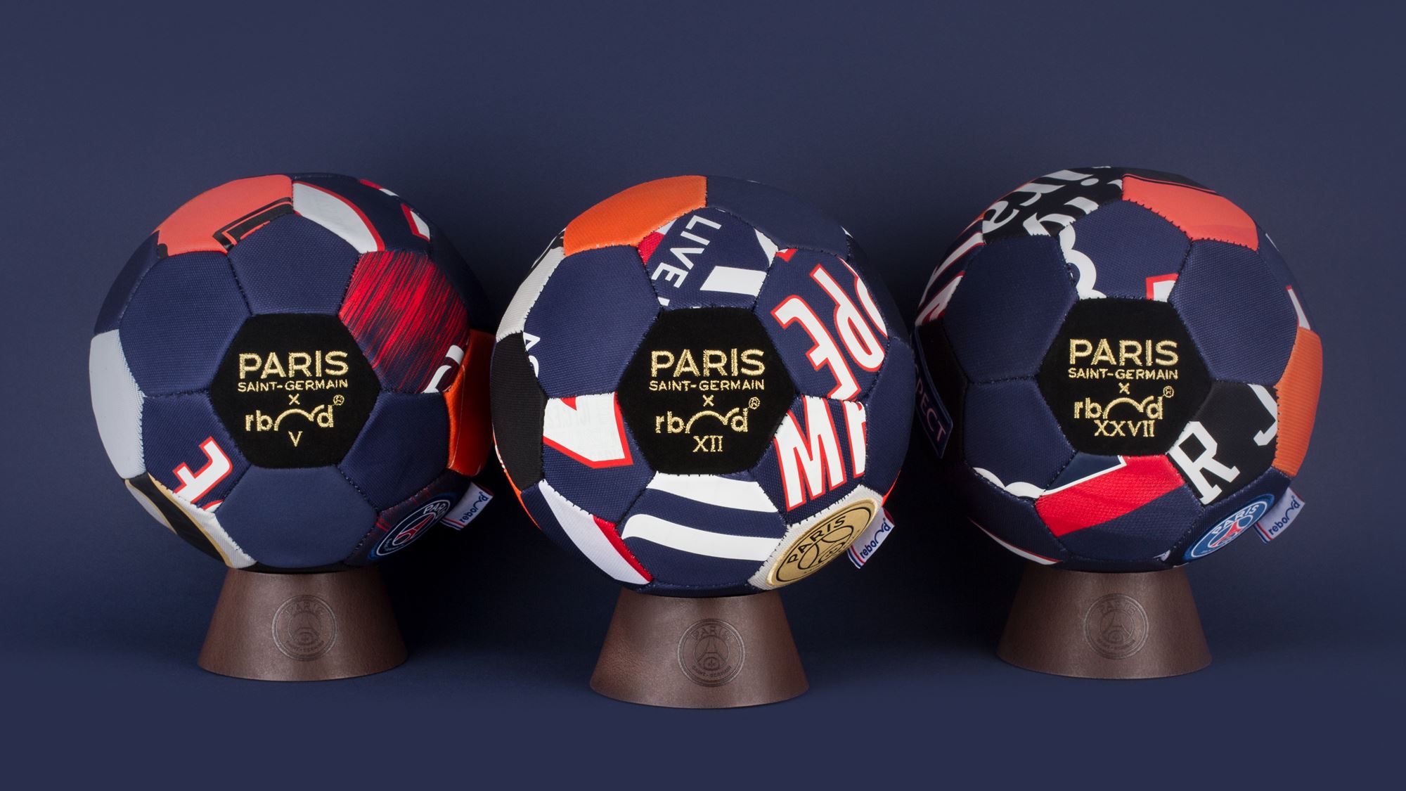 Un ballon du PSG fabriqué avec d'anciens maillots du club
