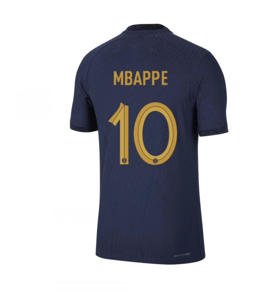 Les flocages des maillots de la Coupe du Monde 2022