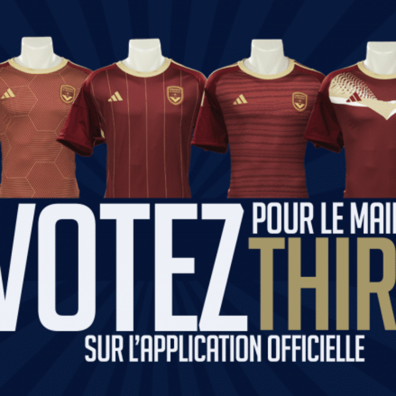 Maillot Bordeaux : votez pour la nouvelle tenue third