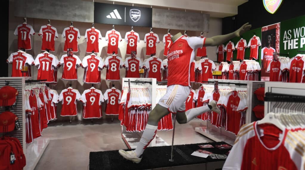 Carte des boutiques des clubs de Londres de Premier League