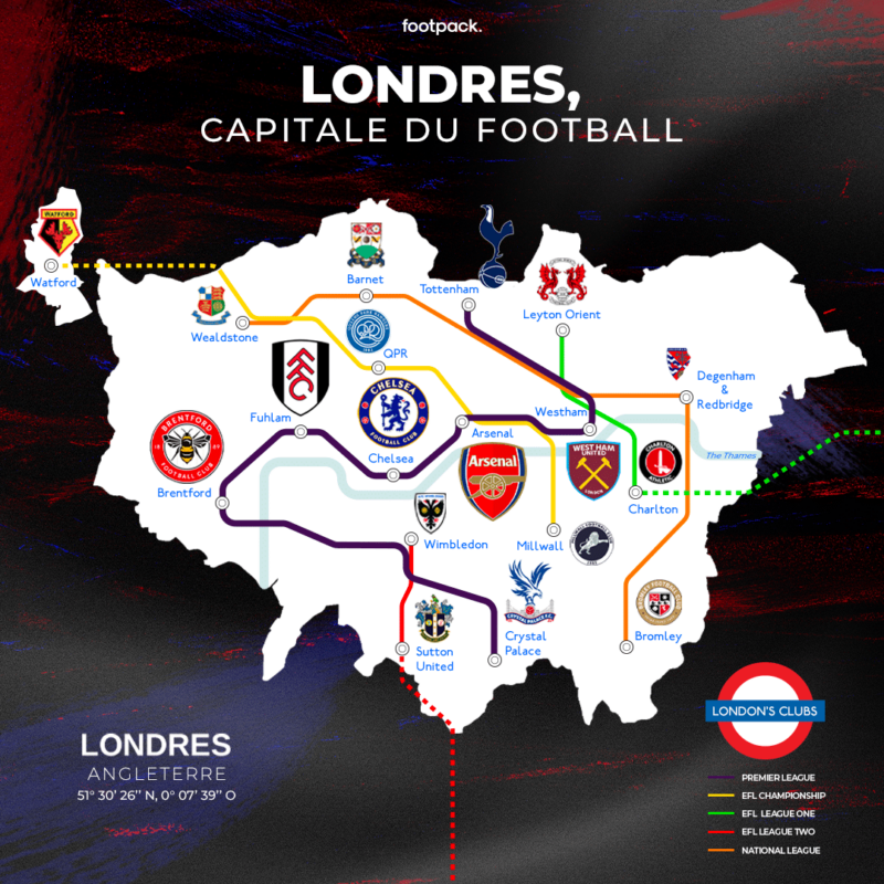 Les clubs de football de Londres