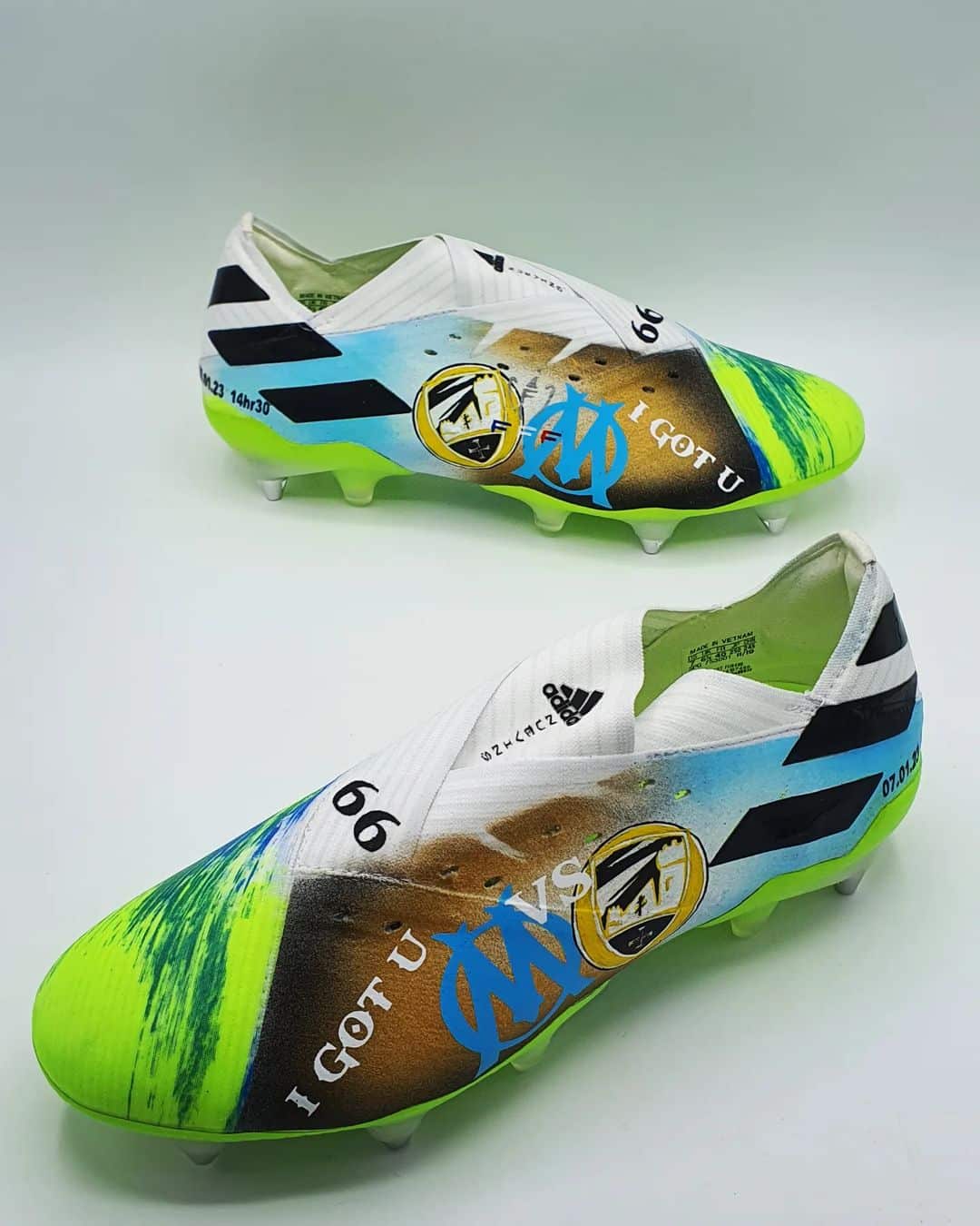 Contre l'OM, il va porter des crampons avec le logo des deux clubs