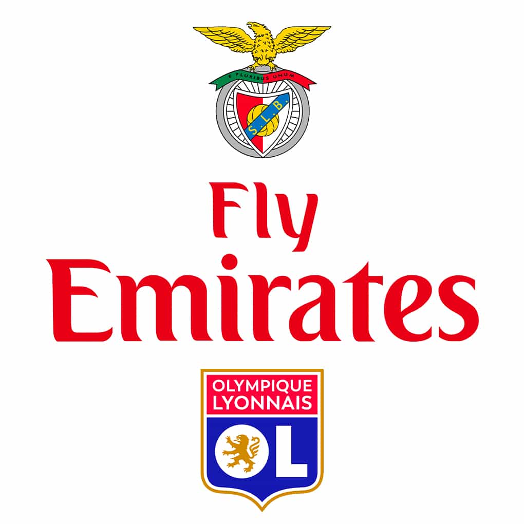 Fly Emirates prolongé en tant que sponsor de l'OL et de Benfica
