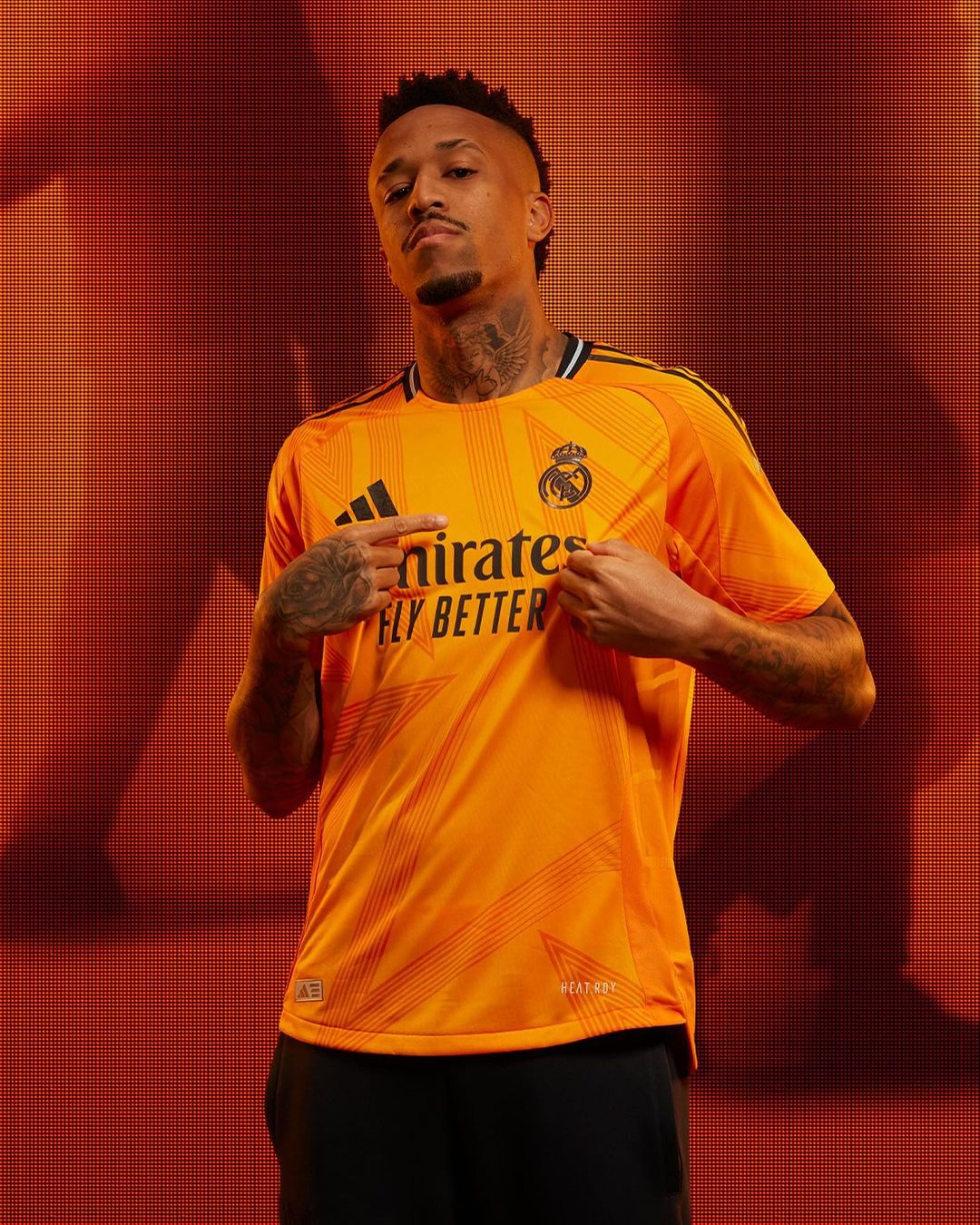 Du orange pour le maillot extérieur 24/25 du Real Madrid