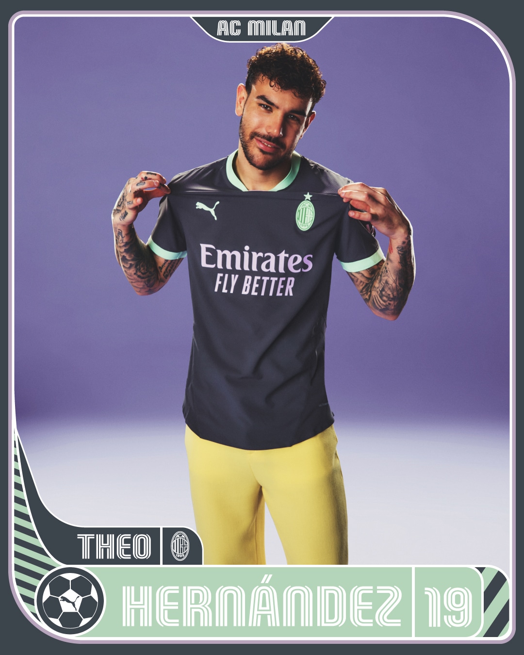 Un étonnant maillot third gris et vert pour l'AC Milan