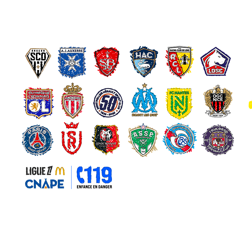 Les clubs de Ligue 1 et Ligue 2 changent leurs logos