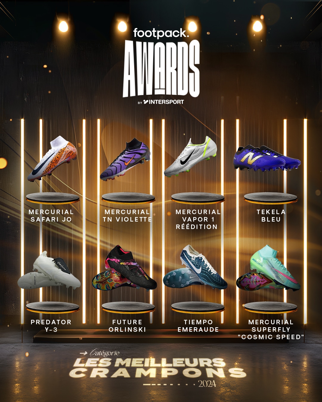 Les plus beaux crampons de 2024 - footpack Awards by Intersport
