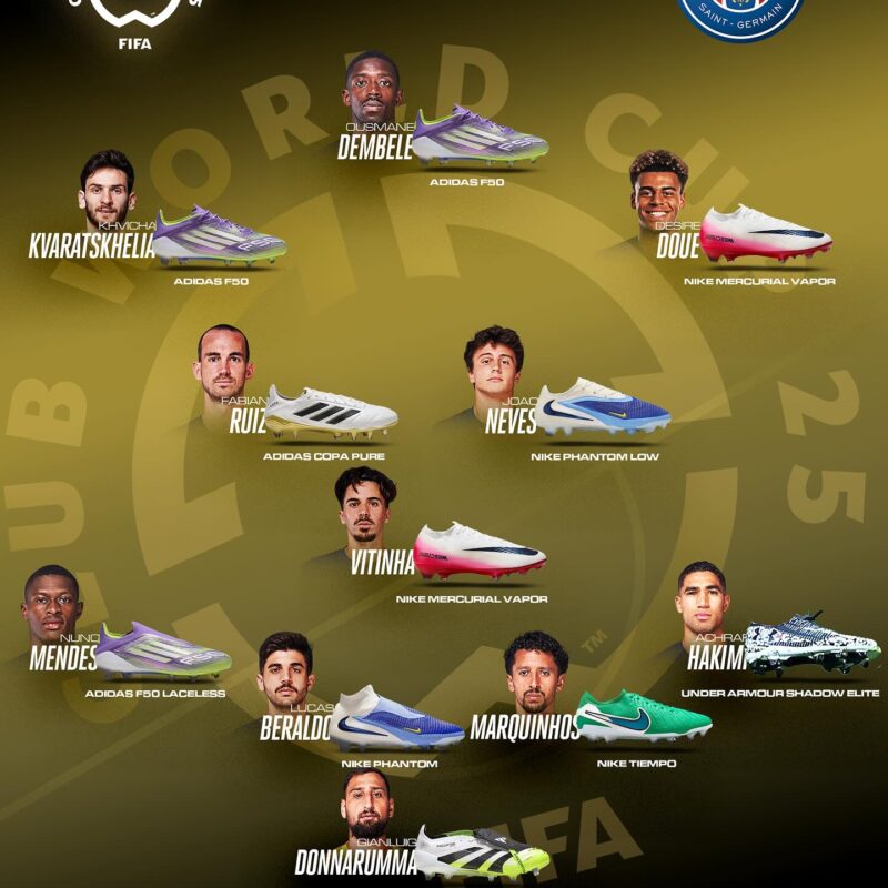 Les compos crampons de la rencontre entre le PSG et le Real