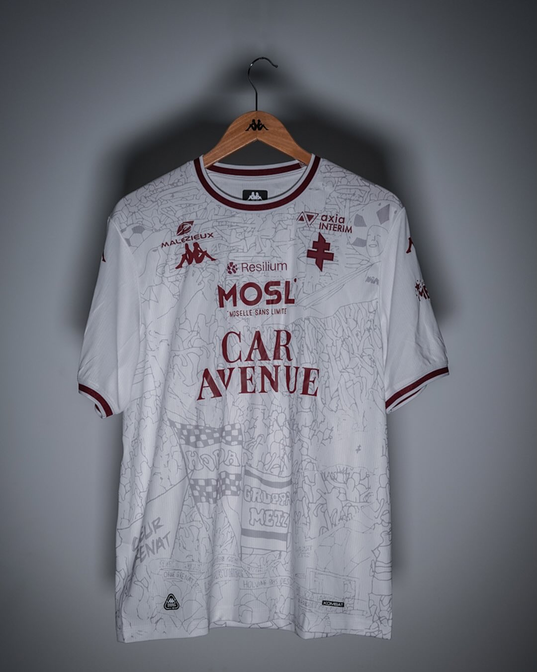 Les groupes de supporters sur le nouveau maillot de Metz