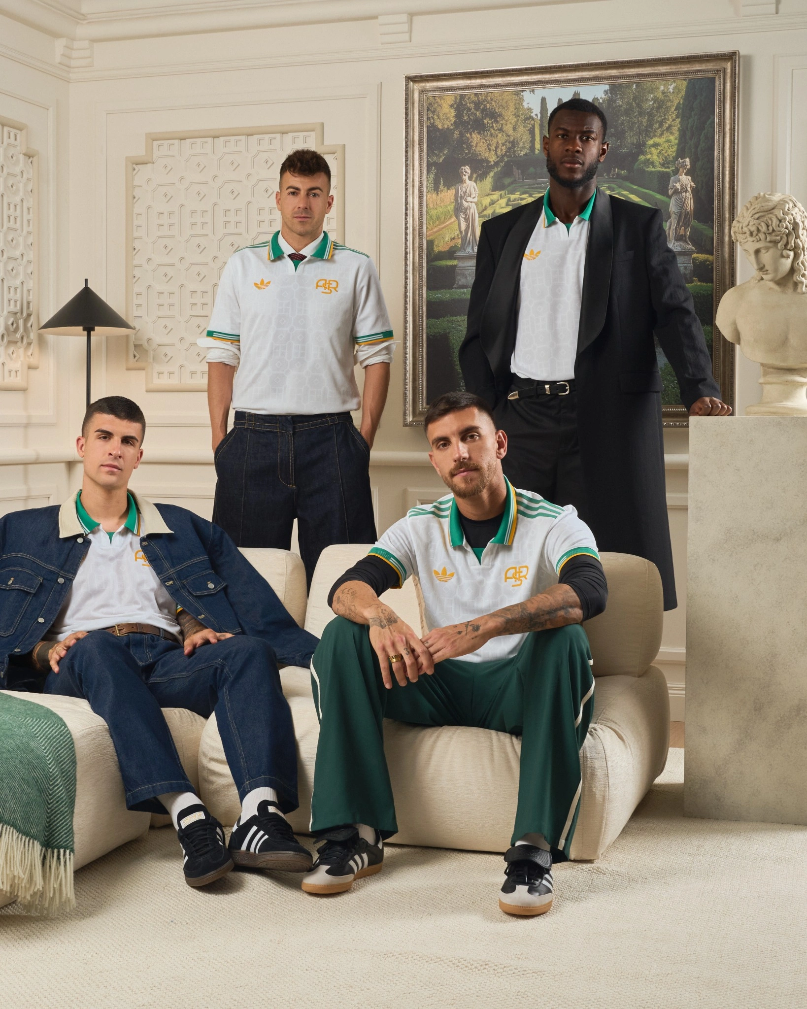 Maillot AS Roma : adidas s'inspire des jardins de la ville de Rome